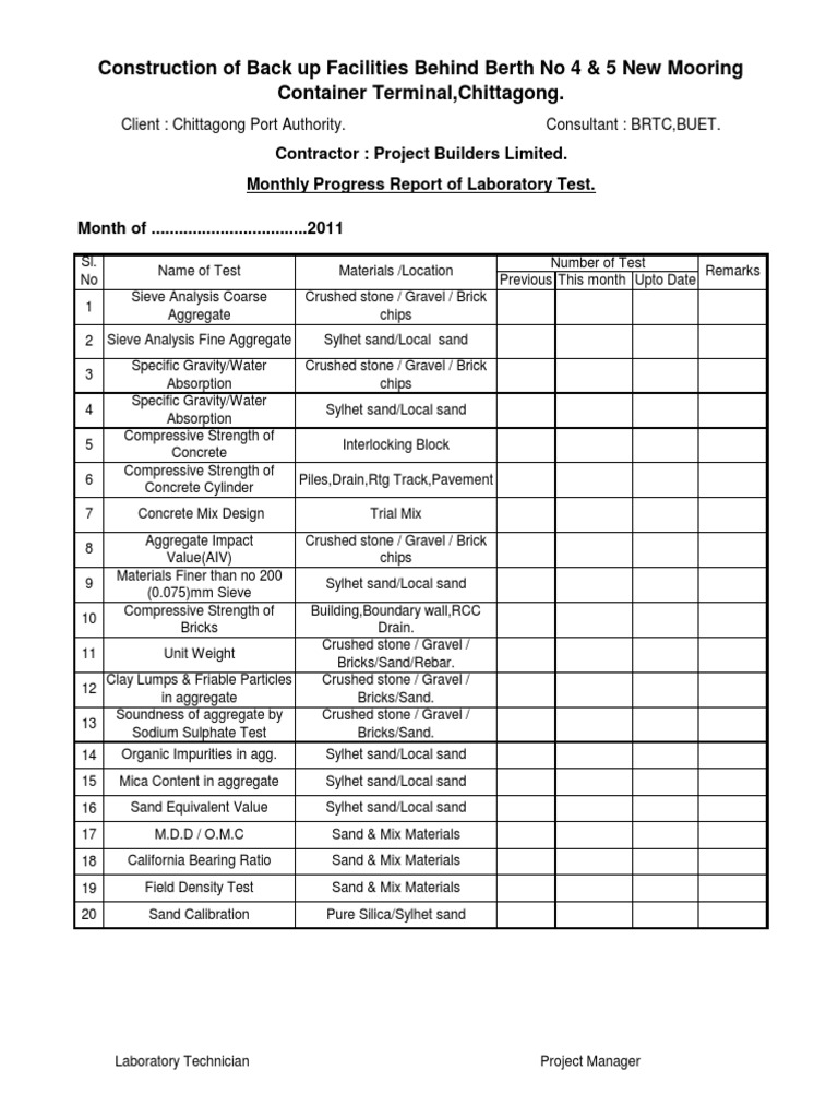 Progress Report of Laboratory | PDF | Science & Mathematics ...
