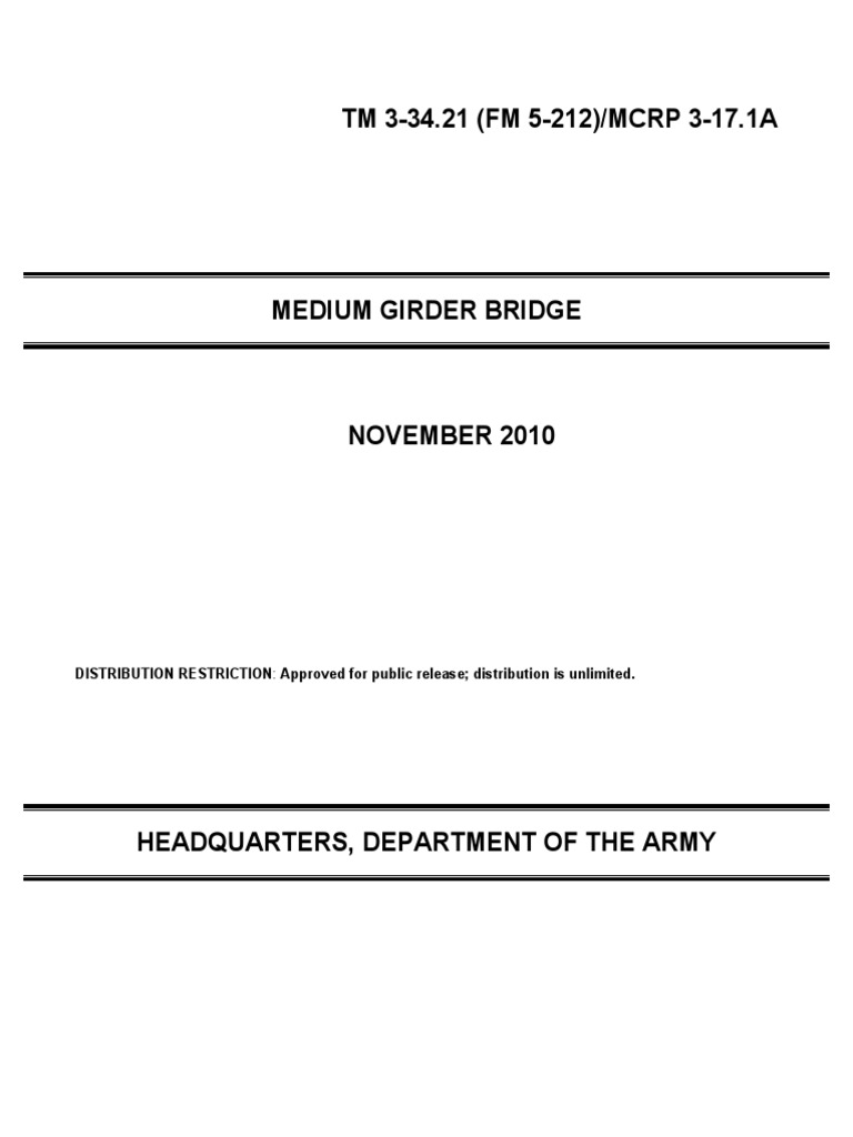 TM 3-34.21 (FM 5-212) /MCRP 3-17.1A: DISTRIBUTION RESTRICTION: Approved ...