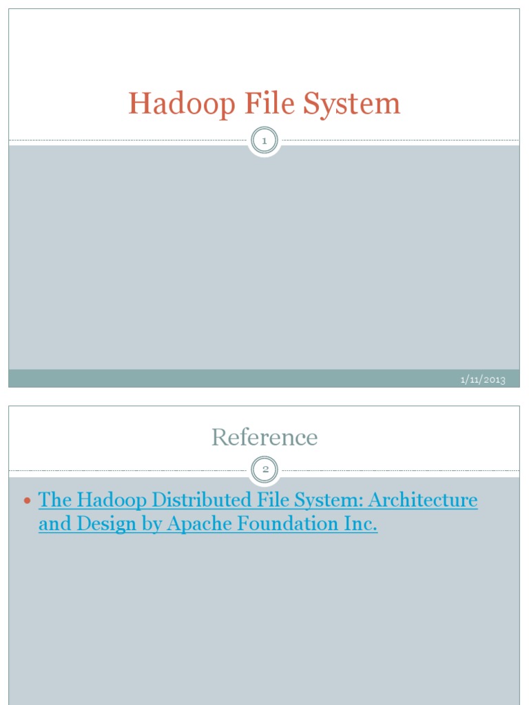 Hadoop File System | PDF | Apache Hadoop | File System