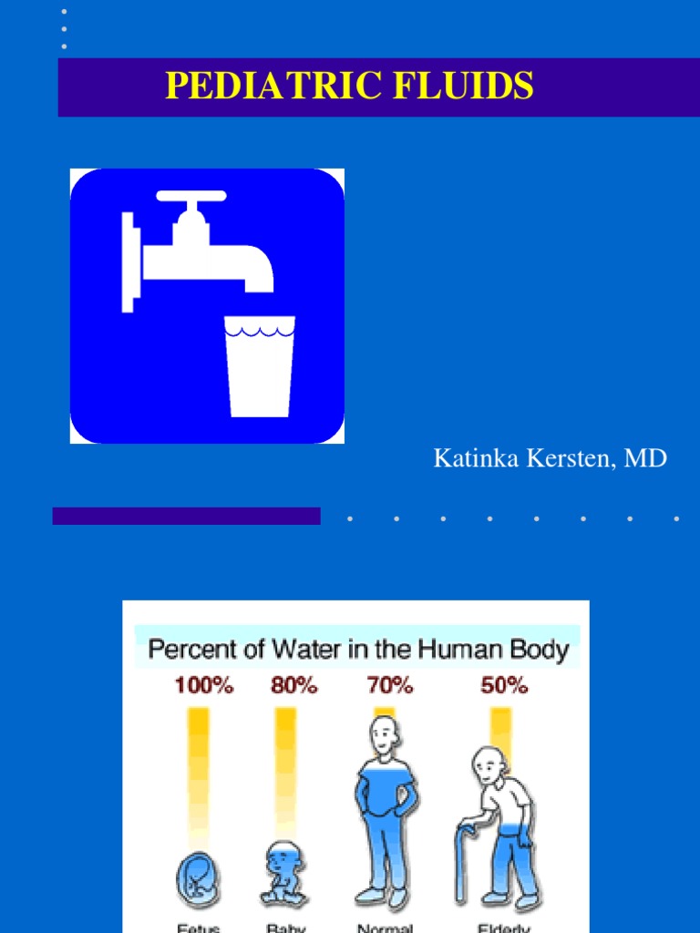 Pediatric Fluids: Katinka Kersten, MD | PDF | Dehydration | Sodium