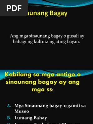 Sinaunang Bagay