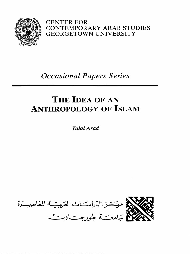 Talal Asad The Idea An Anthropology of Islam | PDF | Traditions ...