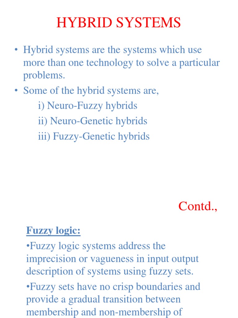 Hybrid Systems2 | PDF | Fuzzy Logic | Artificial Intelligence