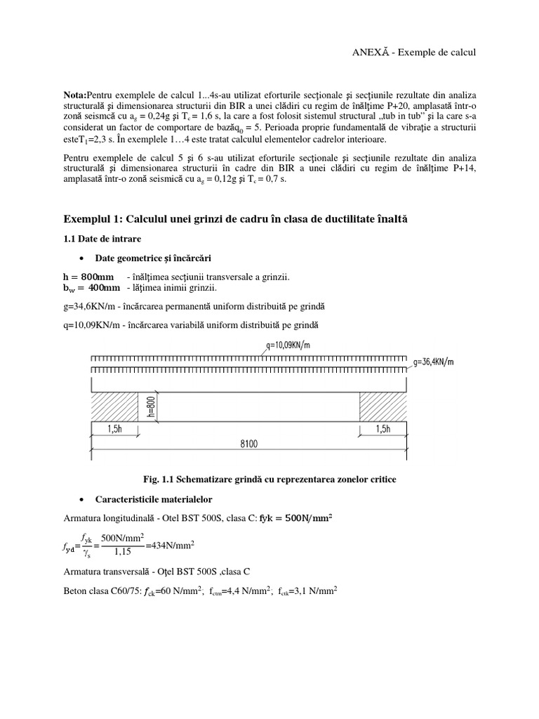 Exemple Armare Conform Eurocod | PDF