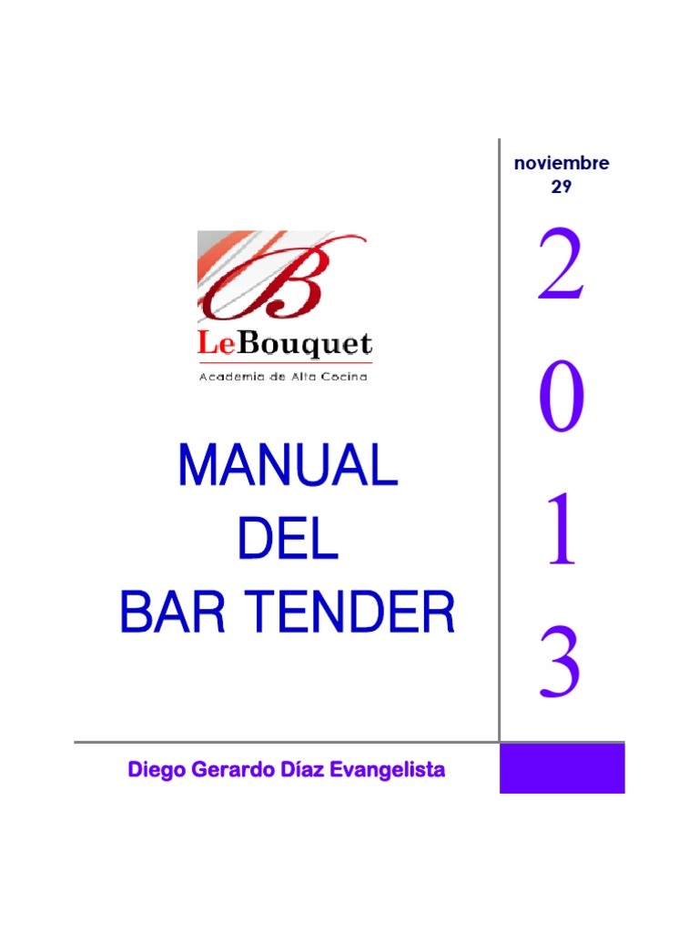 MANUAL DE BAR (1) A | PDF | Whisky | Bebidas Destiladas