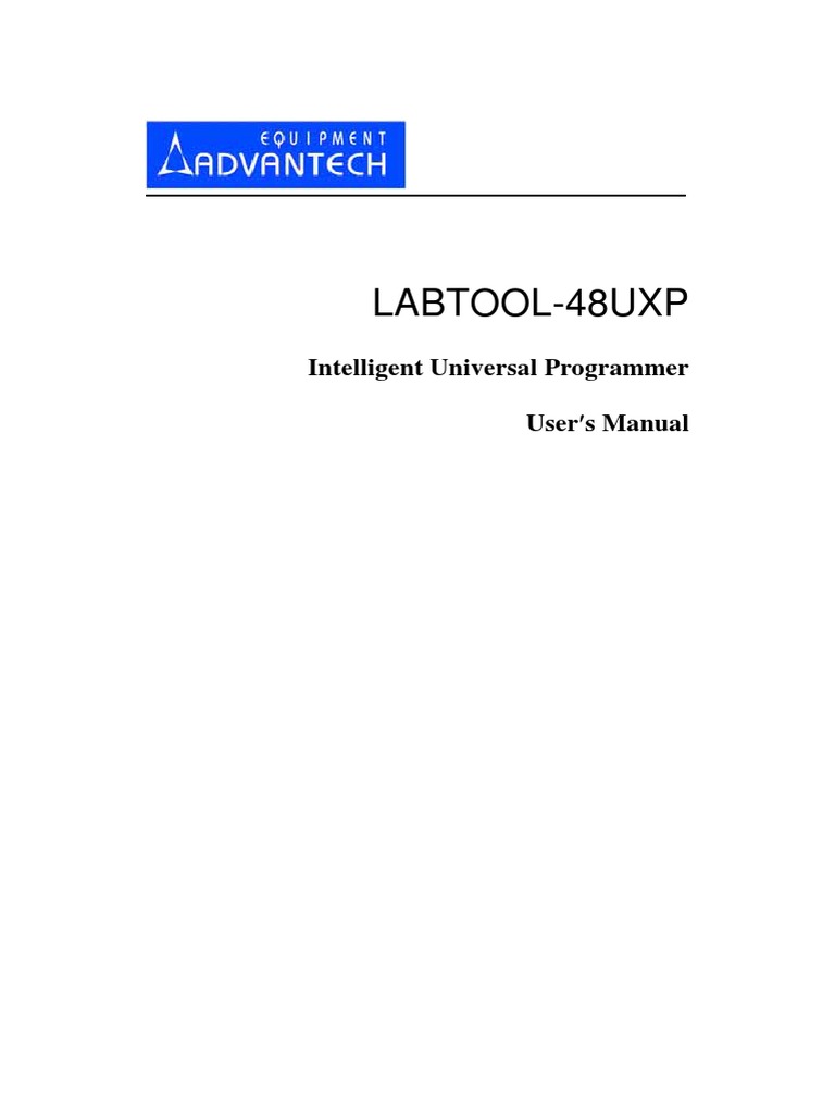 LabTool 48UXP User'sManual (En) | PDF | Computer Data Storage | File Format