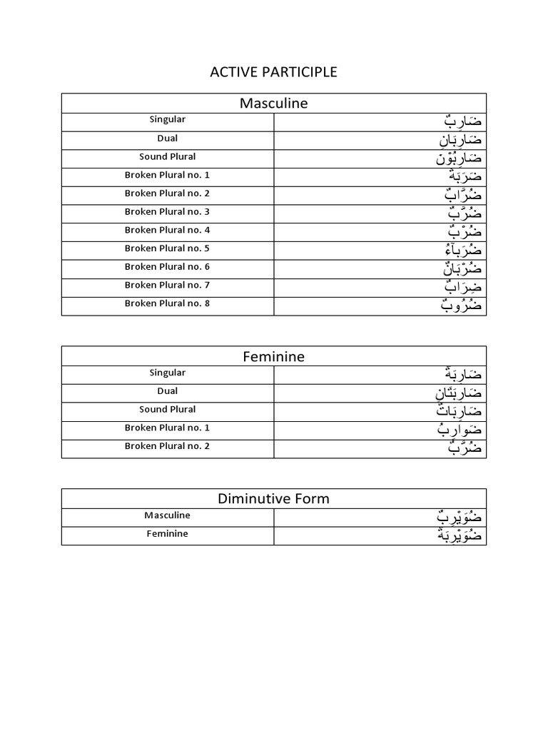 Fail and Mafool | PDF | Grammatical Gender | Plural