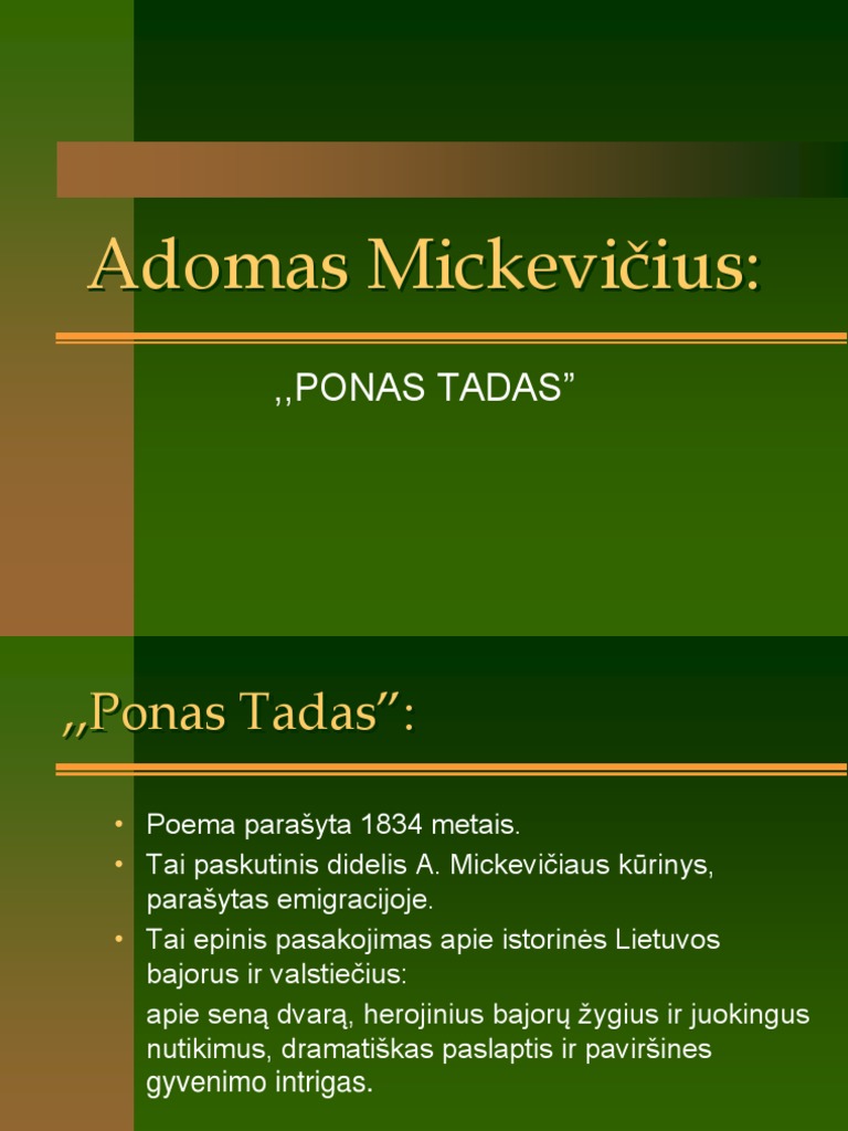 Ponas Tadas | PDF