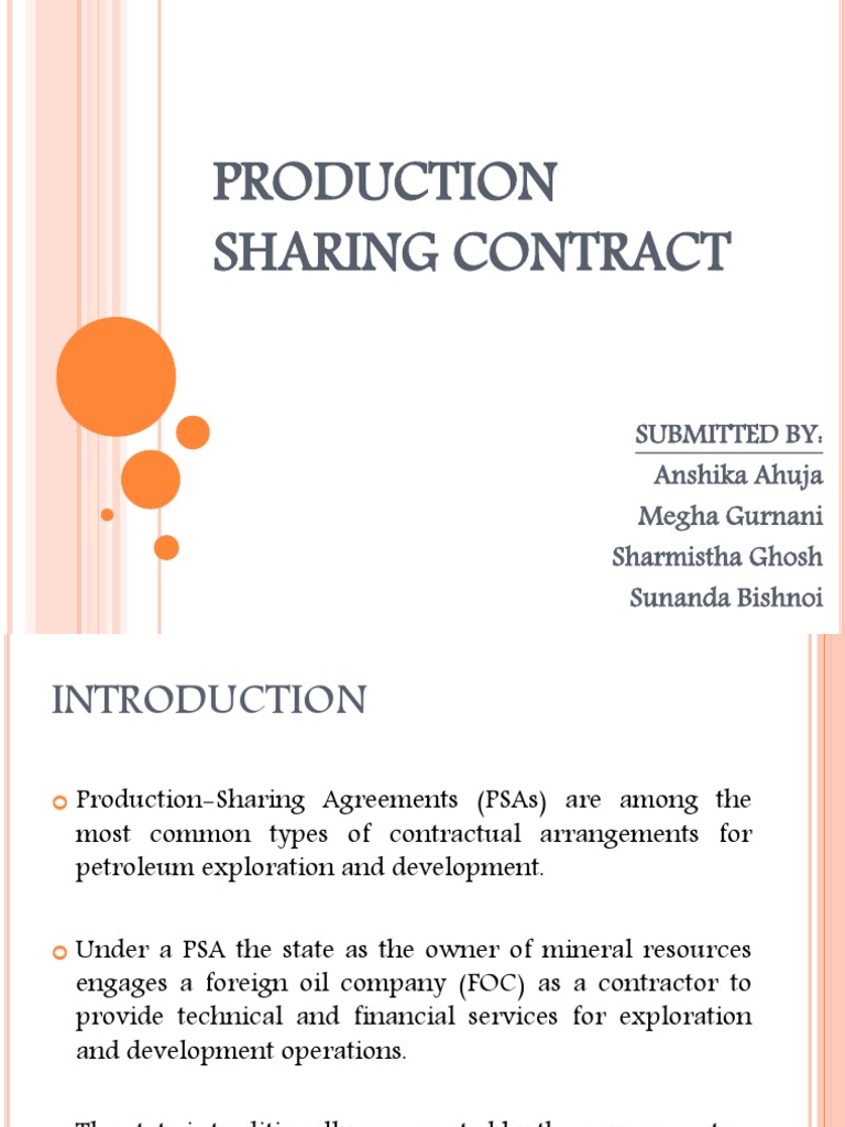 Understanding Production Sharing Contracts | PDF | Royalty Payment ...