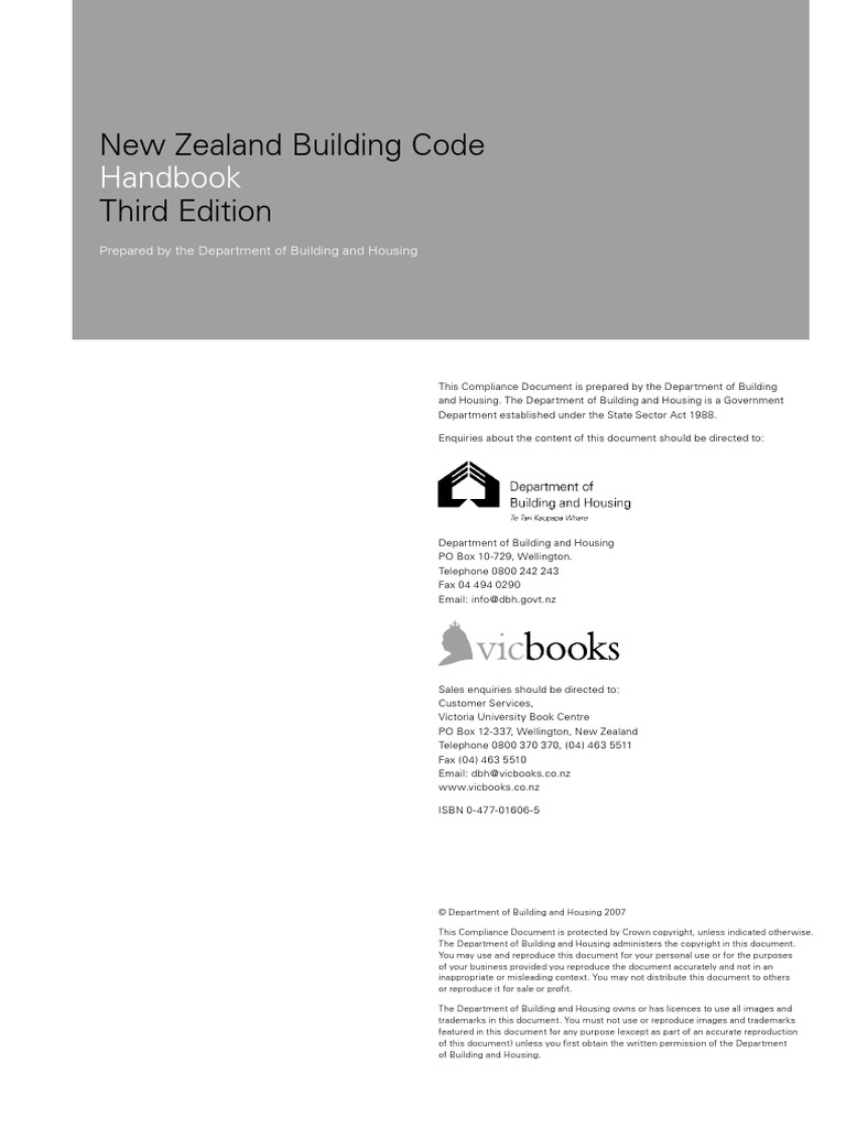 NZ Building Code Handbook | PDF | Building Code | Regulatory Compliance