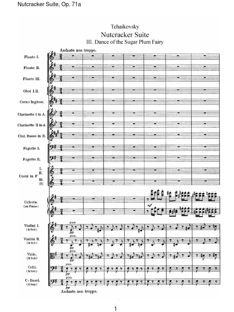 Tchaikovsky - Dance of Sugar Fairy Plum | PDF