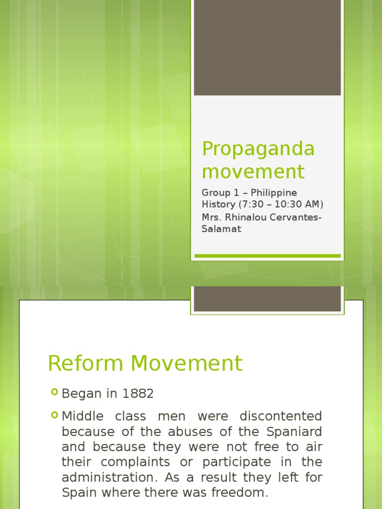 Propaganda Movement | PDF