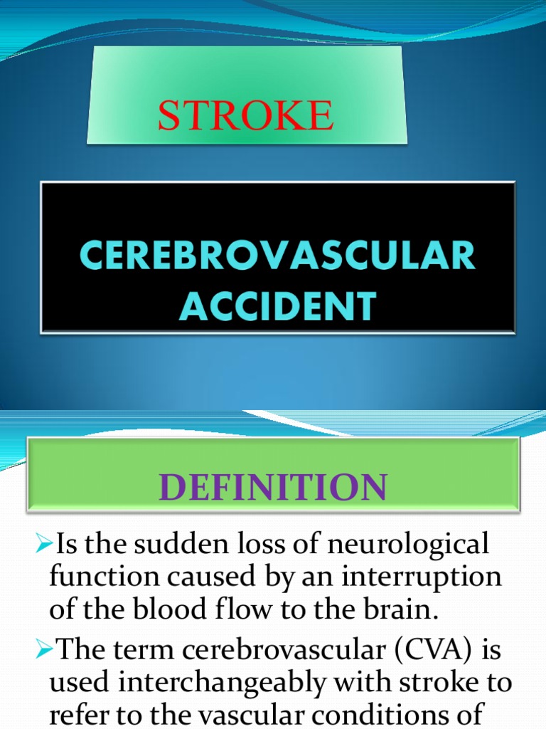 Cerebrovascular Accident | PDF | Stroke | Medical Specialties