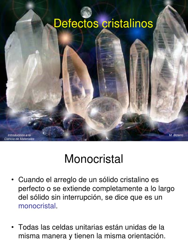 6-Defectos cristalinos 2013-2 | Dislocación | Mineralogía | Prueba ...