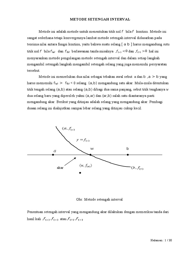 Setengah Interval | PDF | Metode & Bahan Ajar