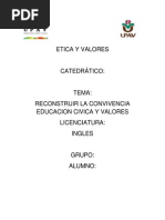 Triptico Valores | PDF | Tolerancia | Verdad