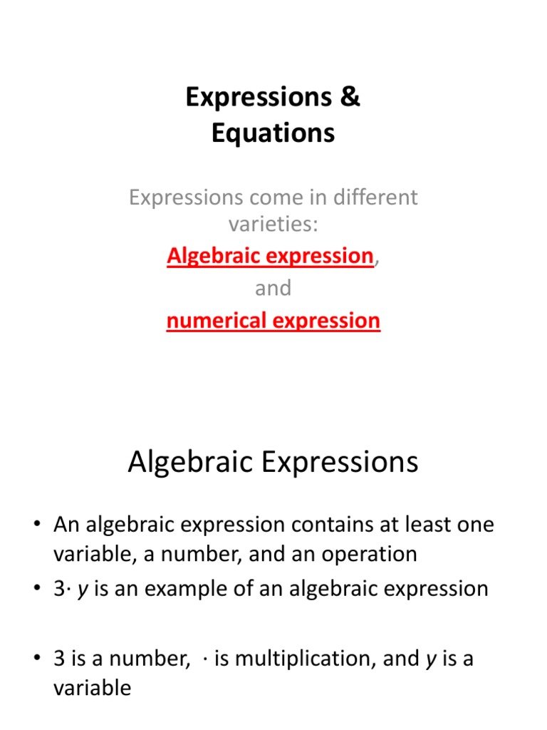 Expressions | PDF