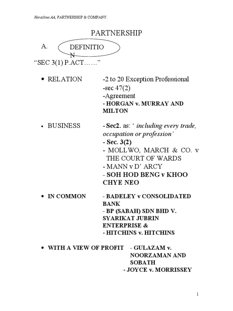 Partnership Ohp | PDF | Partnership | Law Of Agency