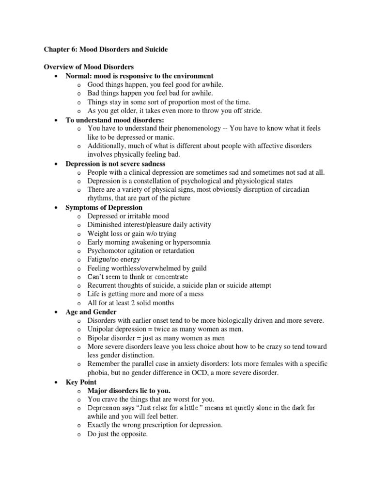 Review For Abnormal Psych Exam 2 Rutgers Bipolar Disorder Mania