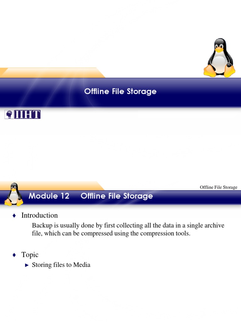 Module 12 | PDF | Zip (File Format) | Backup