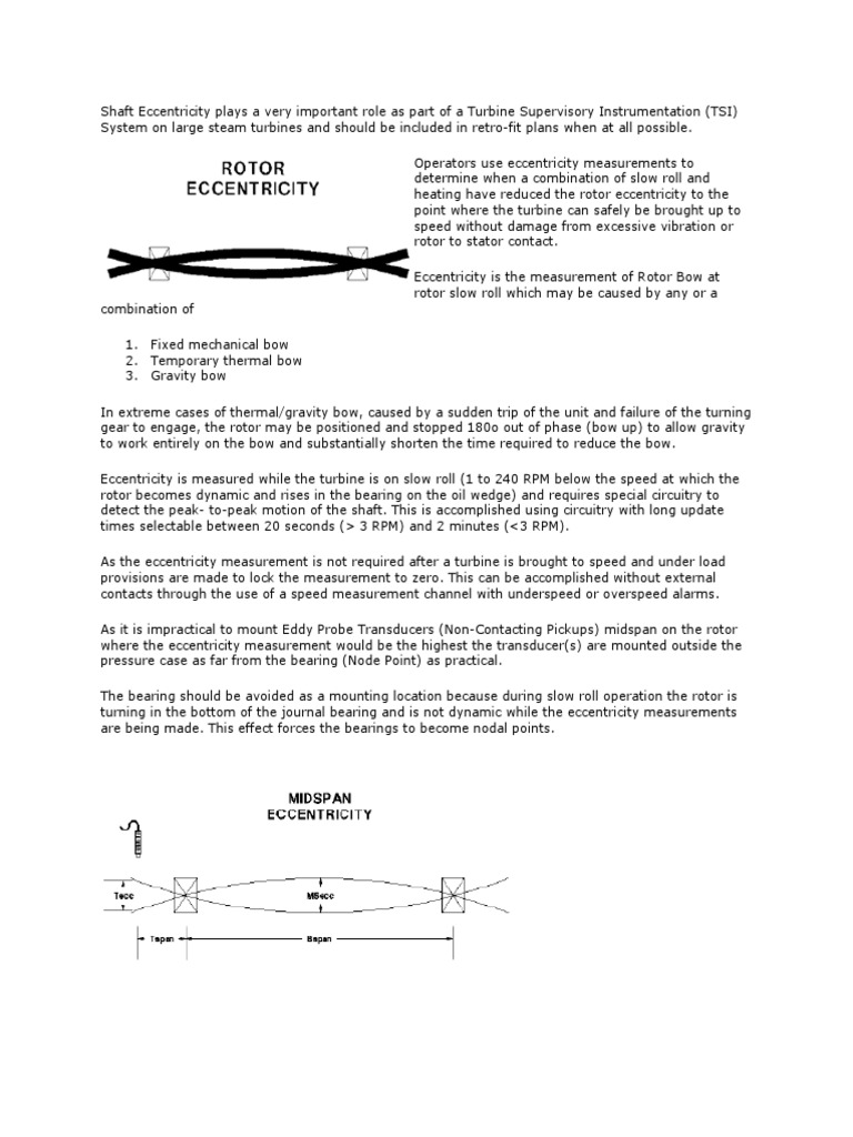 Measuring Shaft Eccentricity in Turbines | PDF | Turbine | Wire