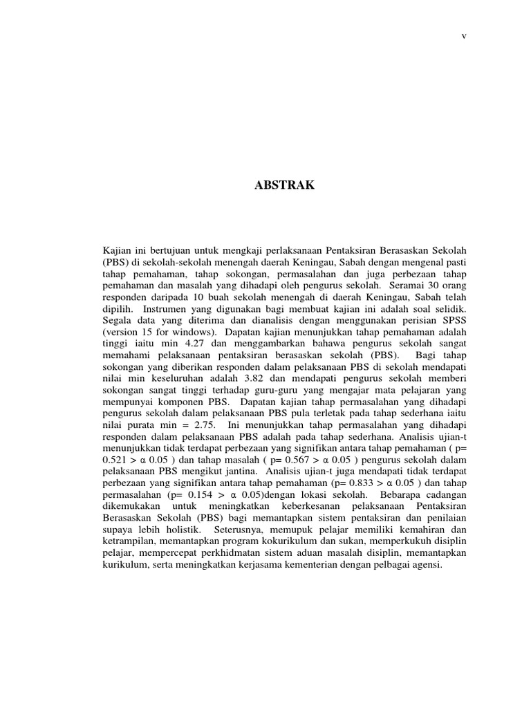 Contoh. Abstrak | PDF