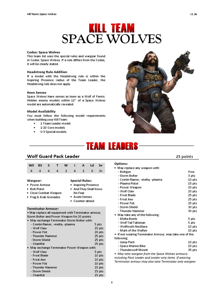 A Comprehensive Guide to Building a Space Wolves Kill Team | PDF | Gray ...