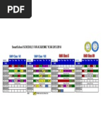 7B Class Timetable 2023-2024 | PDF
