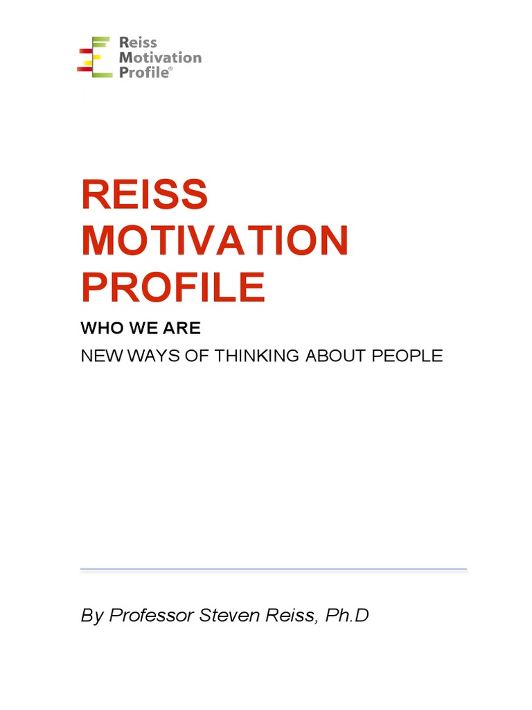 Reiss Motivation Profile (Summary) | PDF | Motivation | Motivational