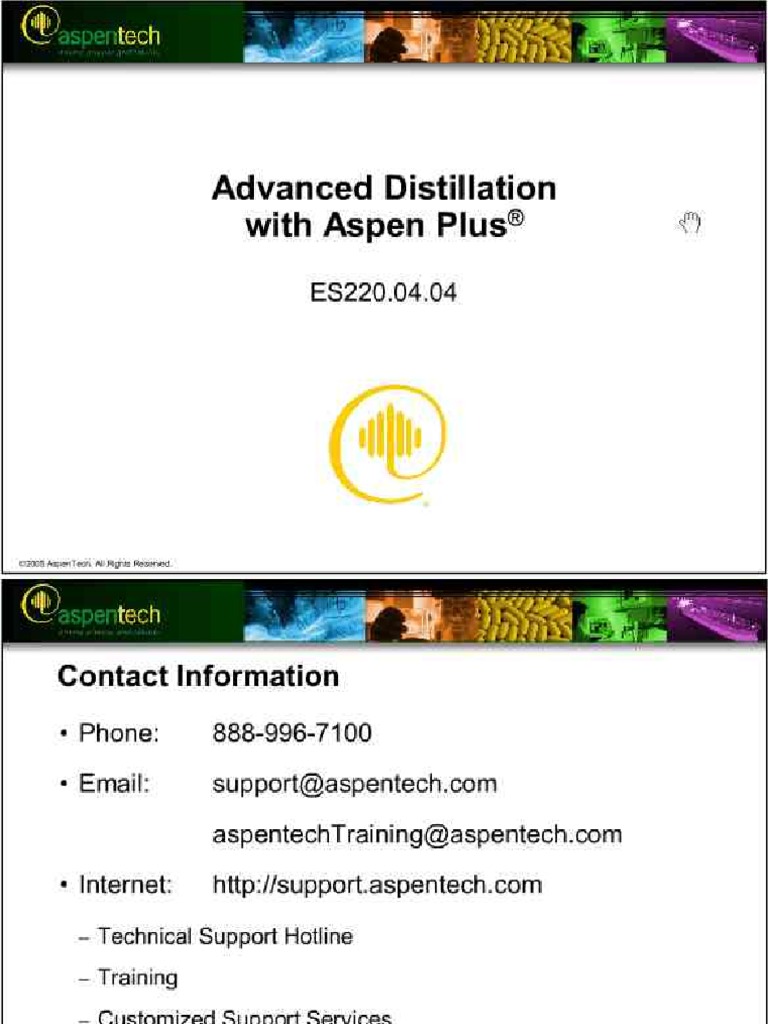 Advanced Distillation With Aspen Plus | PDF