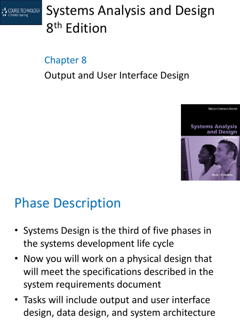 SAD Chaper8 | PDF | User Interface | User Interface Design