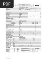WPS For Structure Mild Steel Fillet Weld PDF | PDF | Welding | Construction