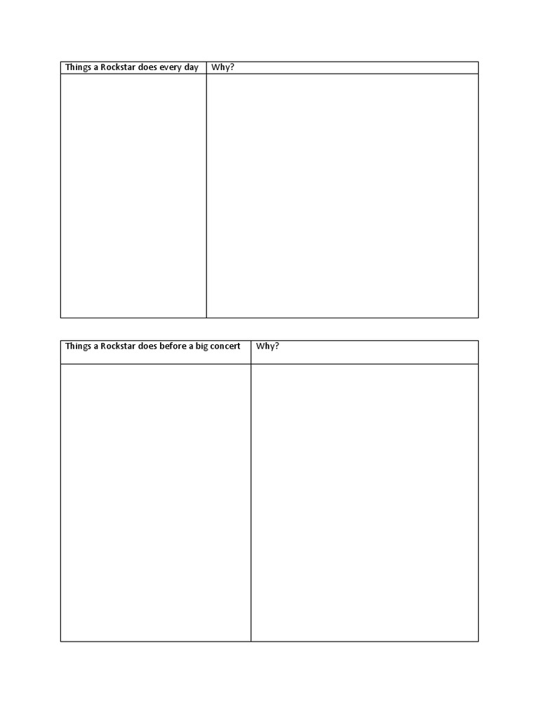 Rockstar Question Template | PDF | Career & Growth