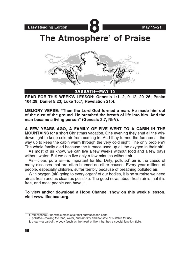 The Atmosphere of Praise 15-21 May | PDF | Genesis Creation Narrative ...