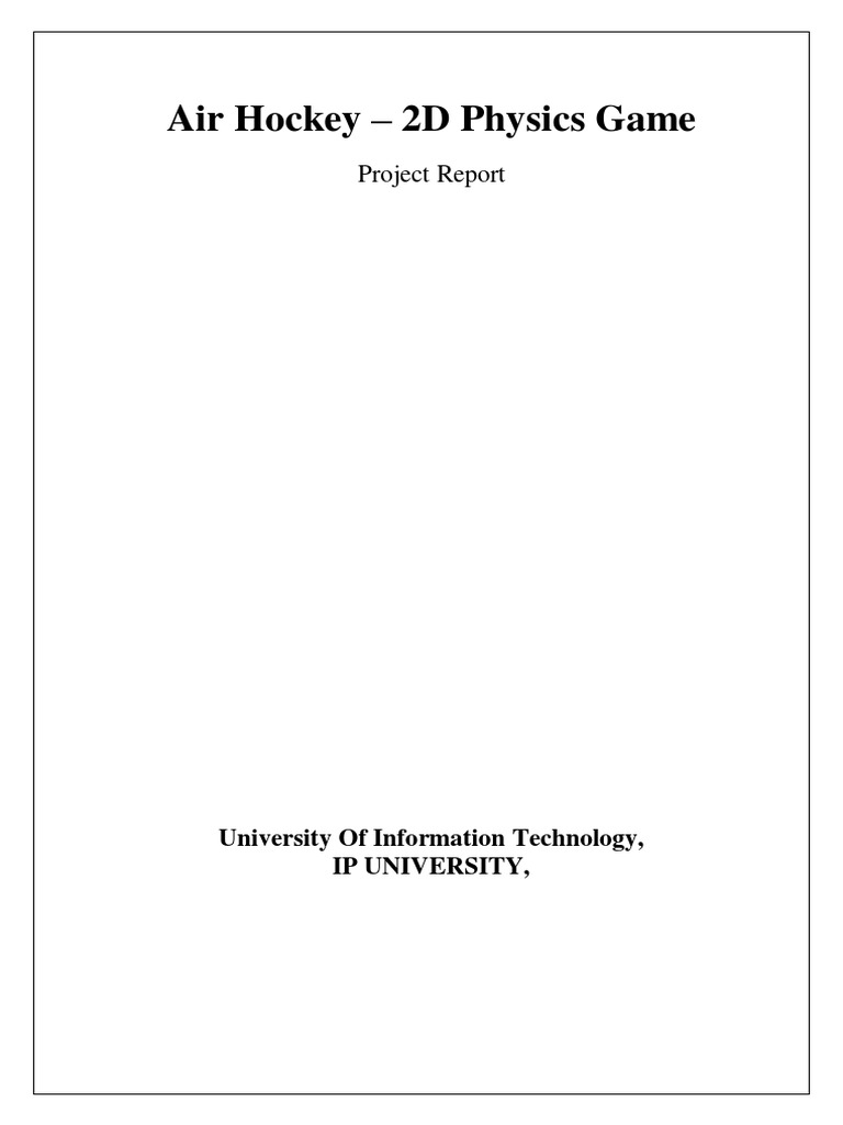 Air Hockey Project Report | Download Free PDF | Eclipse (Software ...