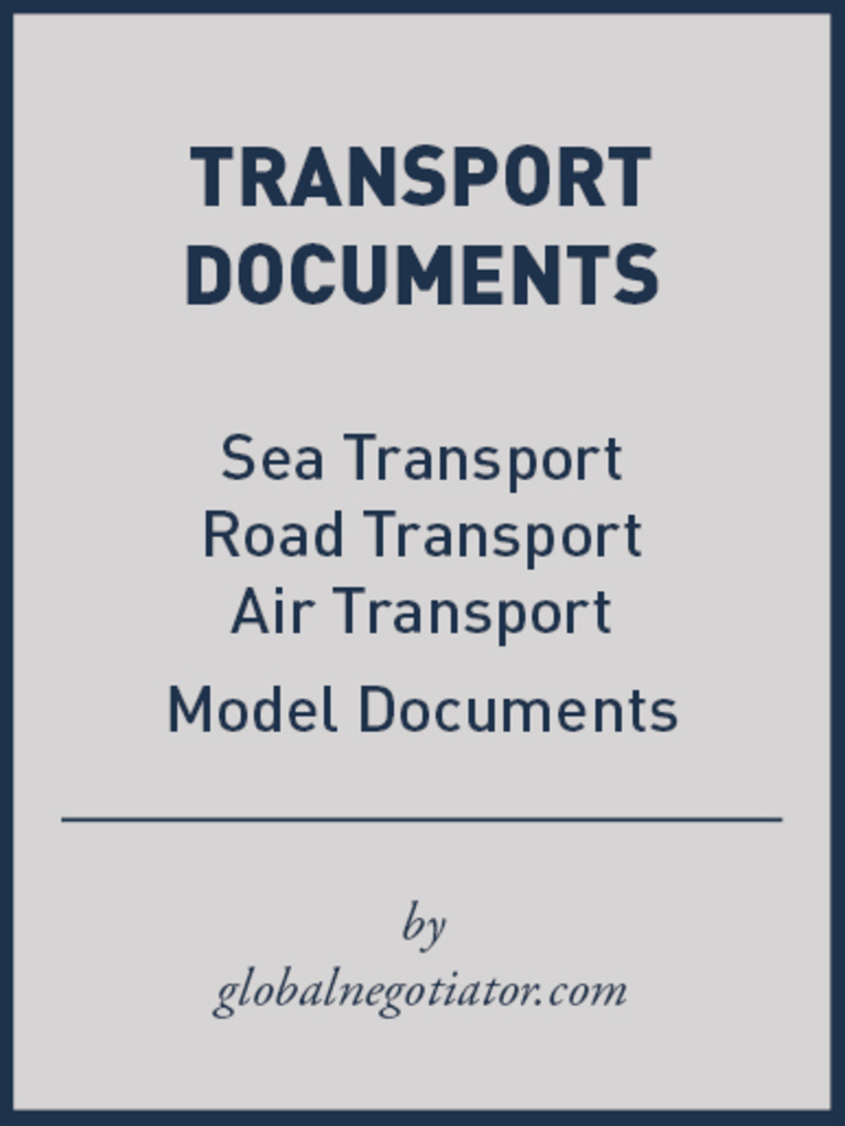 Key Transport Documents in Trade | PDF | Bill Of Lading | Industries
