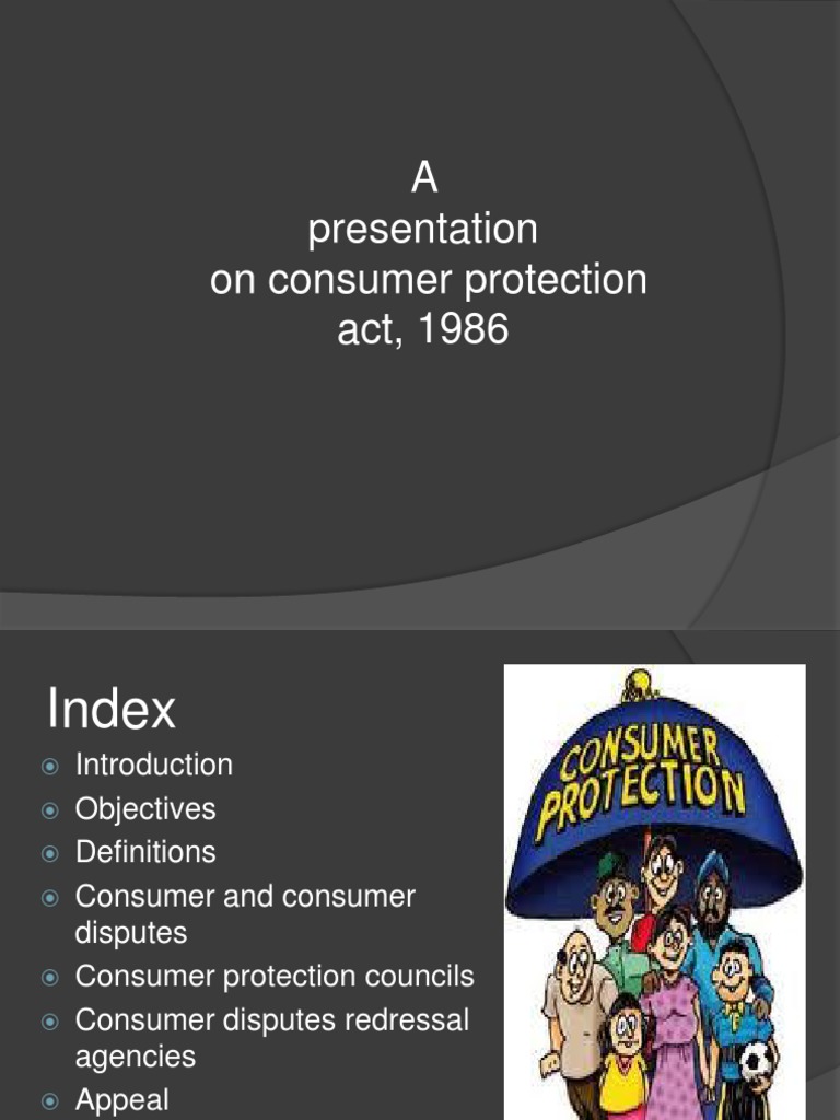 Overview of Consumer Protection Act 1986 | PDF | Appeal | Consumer ...