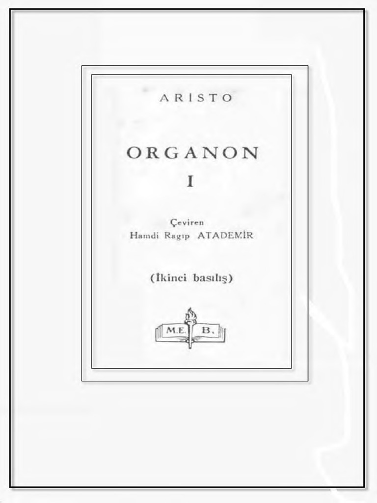 Organon 1-5 Aristoteles | PDF