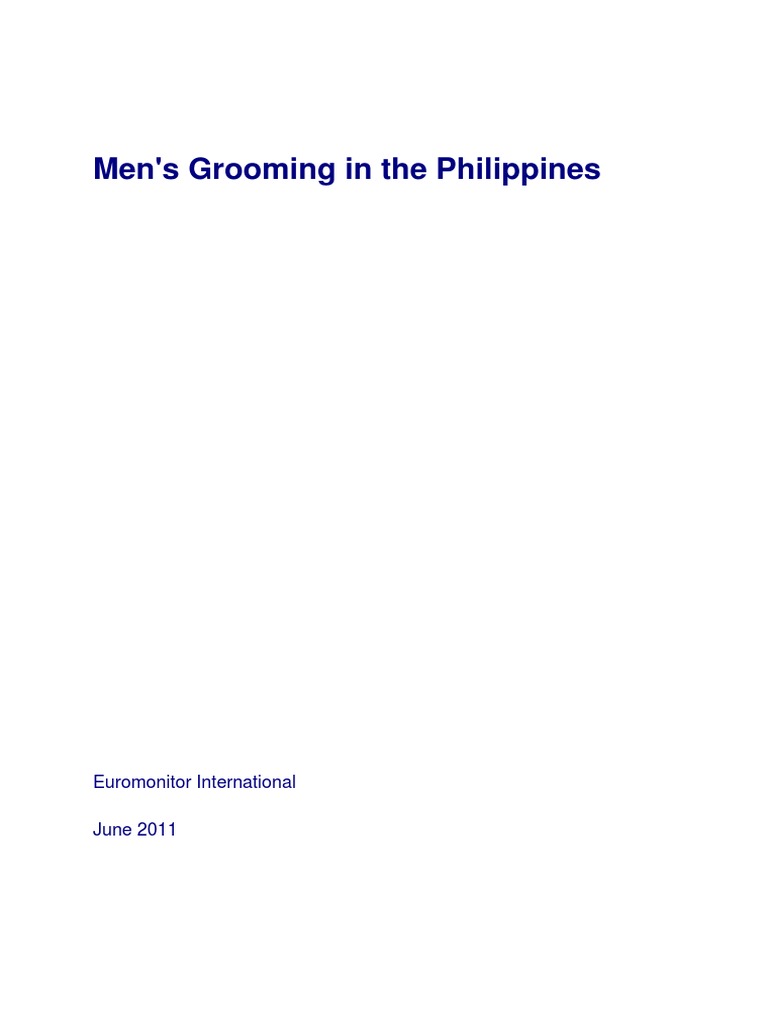 Men's Grooming in The Philippines | PDF | Shaving | Razor
