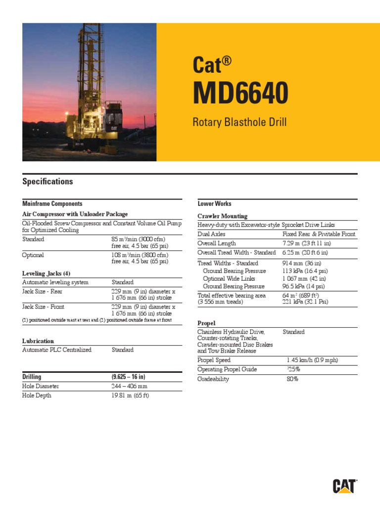 MD6640 Ex 49HR Brochure | PDF | Electric Motor | Horsepower