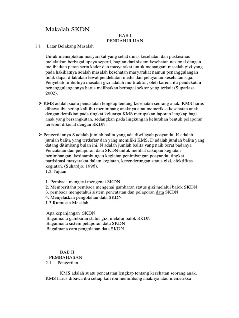 Pelajari Pentingnya Mengenal SKDN | PDF