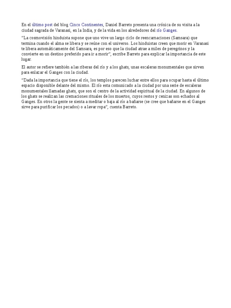 El Río Ganges | PDF | Religión y creencia