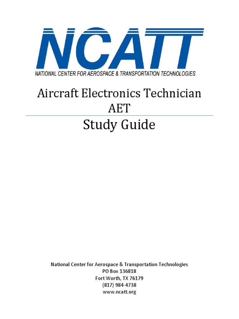 Aircraft Electronics Technician (AET) Study Guide | PDF | Capacitor ...