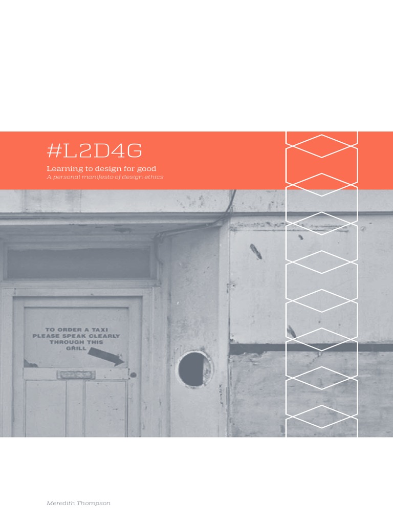 #L2D4G: A Personal Manifesto of Design Ethics | PDF | Design | Design ...