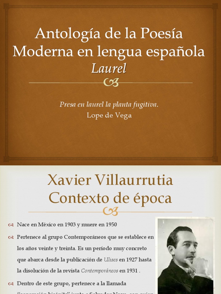 Antología de la Poesía Moderna en lengua española | Poetas | Escritores