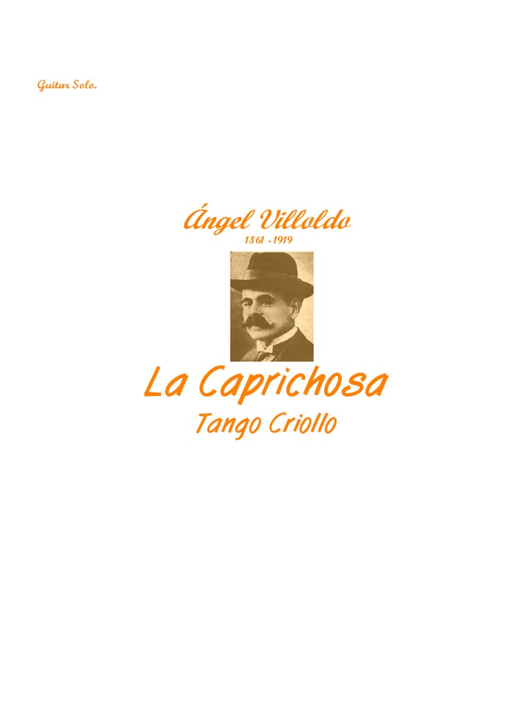 La Caprichosa for Guitar Solo | PDF