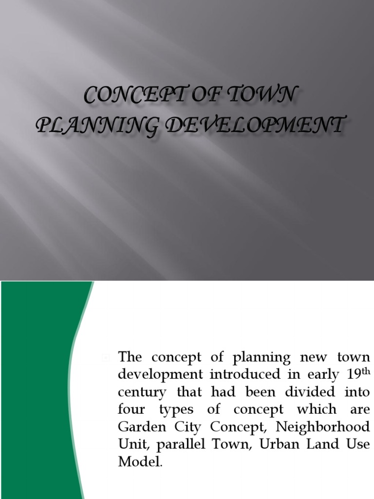 Concept of Town Planning Development | PDF | Community | Market (Economics)