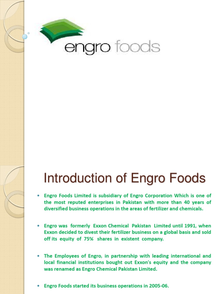Engro Foods | PDF | Business | Foods