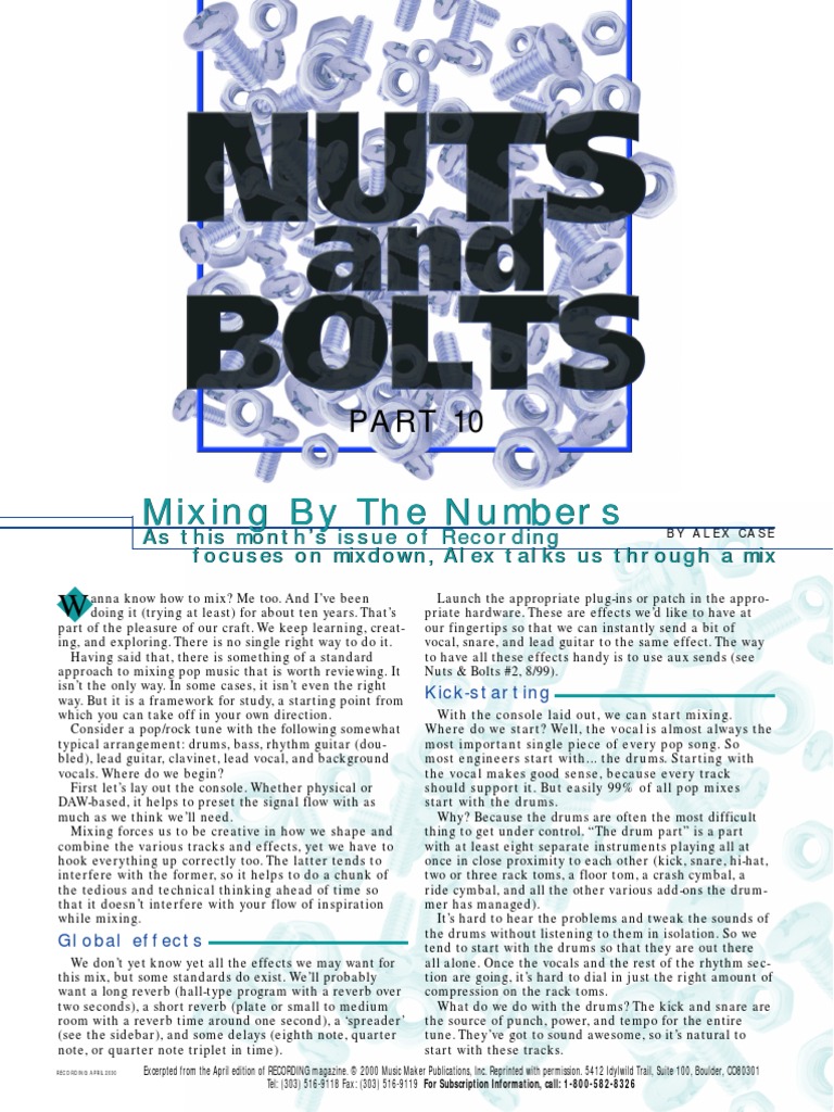 Mixing by The Numbers | PDF | Language Arts & Discipline | Art