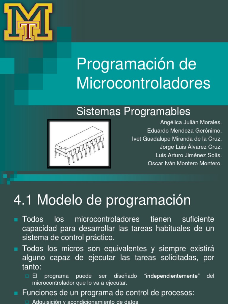 Programación de Microcontroladores | PDF | Microcontrolador | Unidad ...